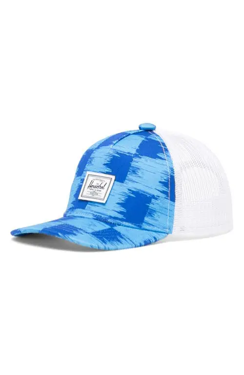 Herschel Supply Co. Whaler Trucker Hat - Check Yourself Dazzling Blue