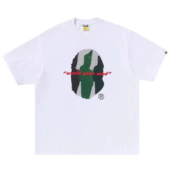 BAPE Shark Seijin Ape Head Relaxed Fit Tee - White