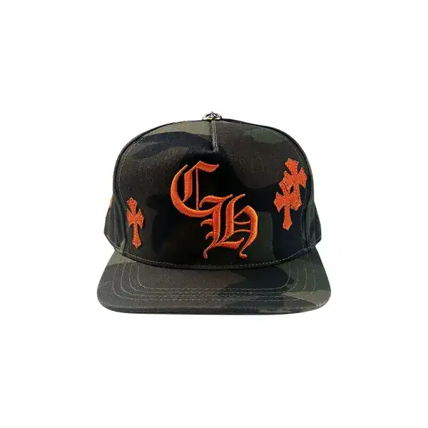 Chrome Hearts Cross Patch Hat 'Camo/Orange - Multi-Color | Editorialist