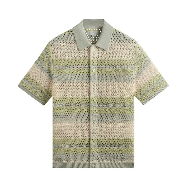 Kith Thompson Crochet Button Down Shirt 'breath - Multicolor