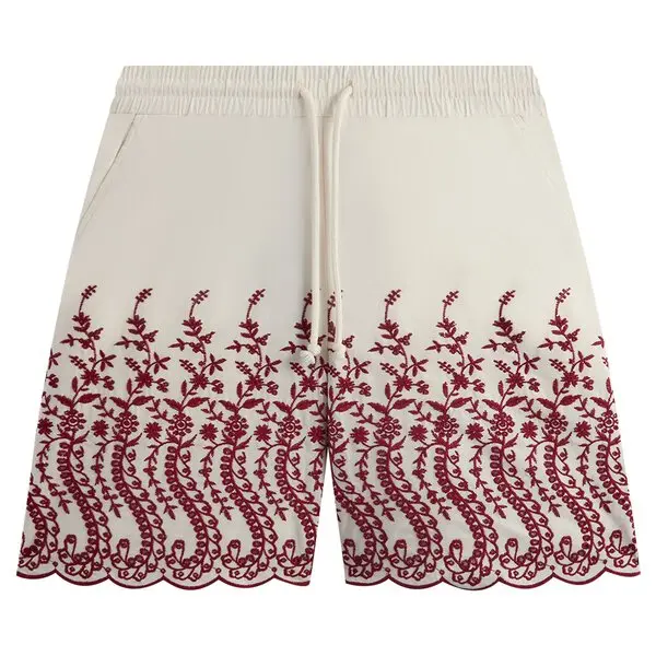 Kith Floral Eyelet Lewis Short - Cream