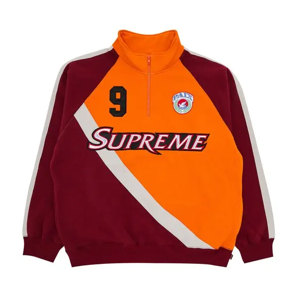Supreme Equipé Half Zip Sweatshirt 'dark - Orange