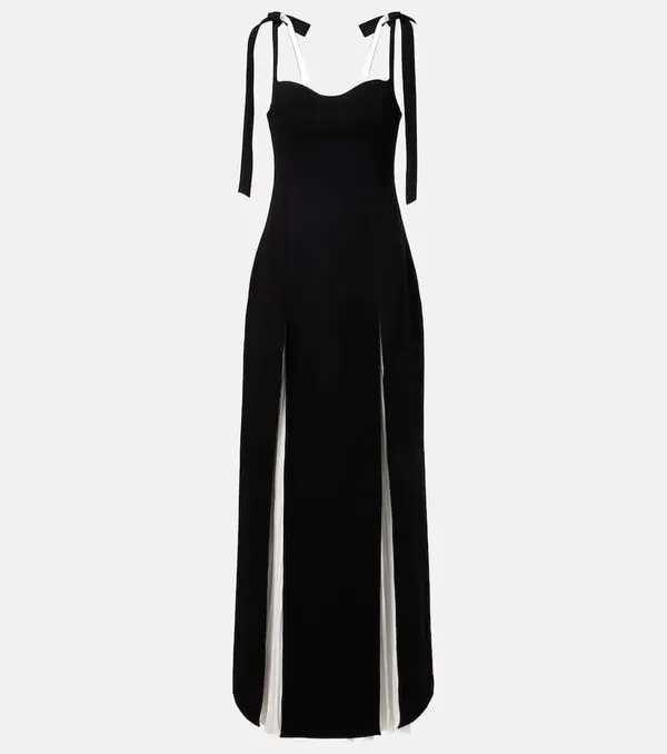MARMAR HALIM Silk-blend Crêpe Gown