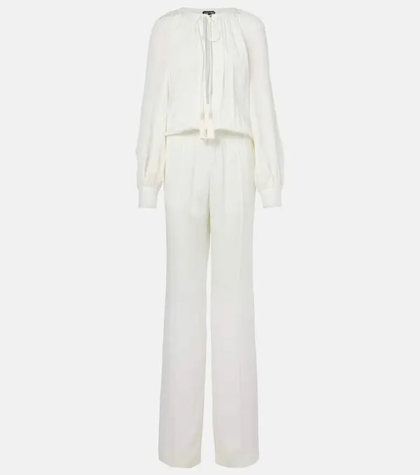 TOM FORD Crêpe Cady Jumpsuit - White