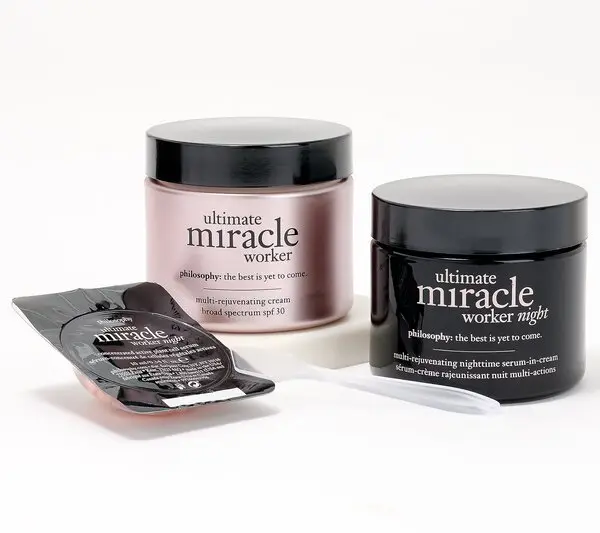 PHILOSOPHY Ultimate Miracle Worker Am & Pm 2oz Moisturizer Set