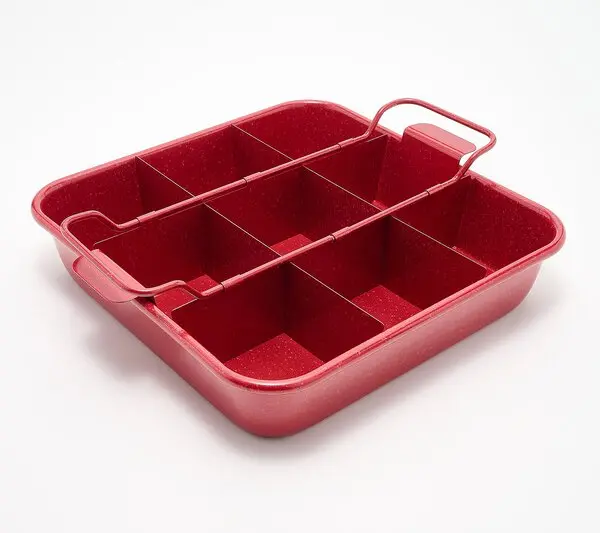 GOOD HOUSEKEEPING 9'x9' Relia-pan Nonstickbaker W/ Dividers
