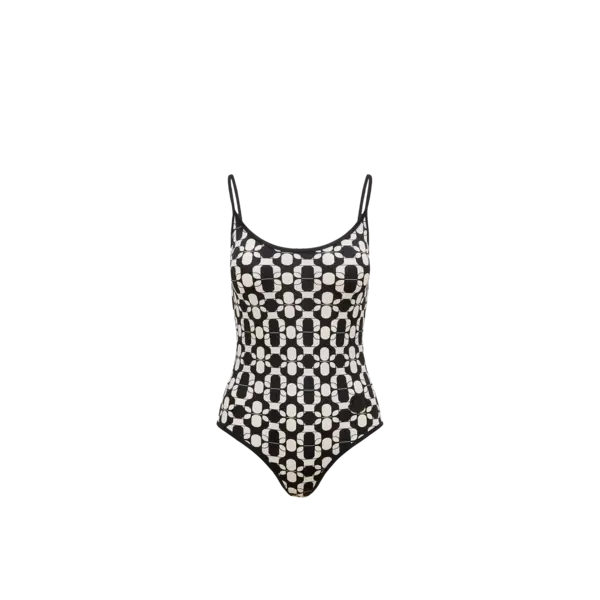 Moncler Geometric Print One-piece Swimsuit - Multicolor