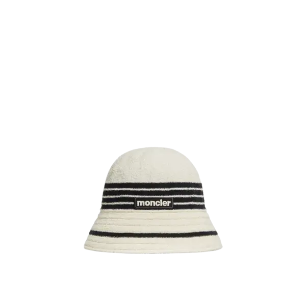 Moncler Striped Terry Cloth Bucket Hat