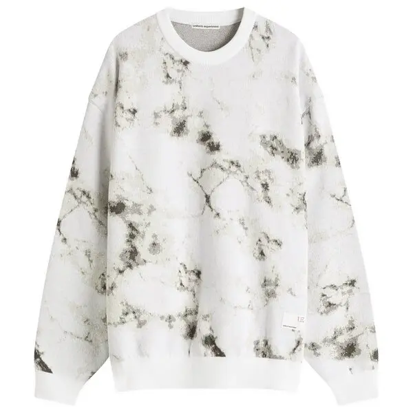 UNIFORM EXPERIMENT Marble Jacquard Knit Sweater