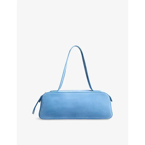 Khaite Simona Suede Shoulder Bag - Sky Blue