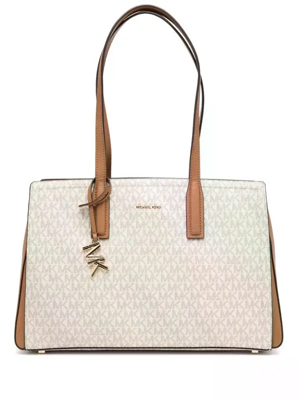 Michael Kors Logo Print Tote - Neutrals