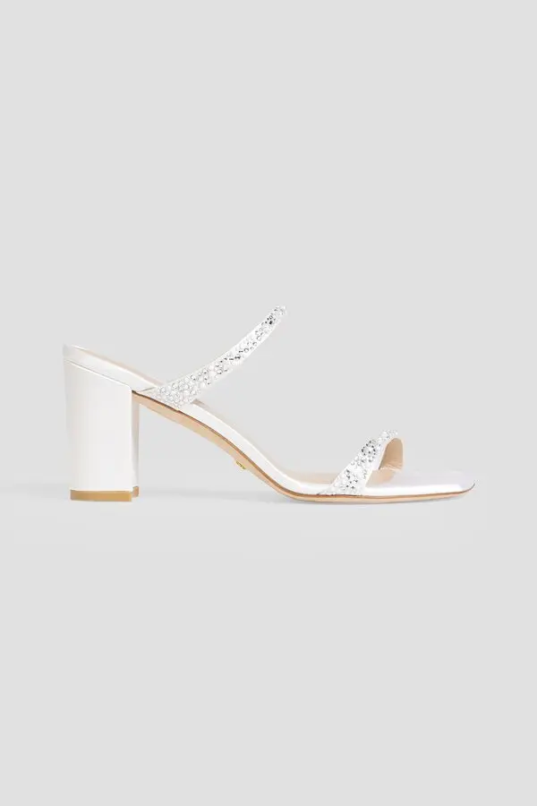 STUART WEITZMAN Royale Pearl 75 Embellished Mules