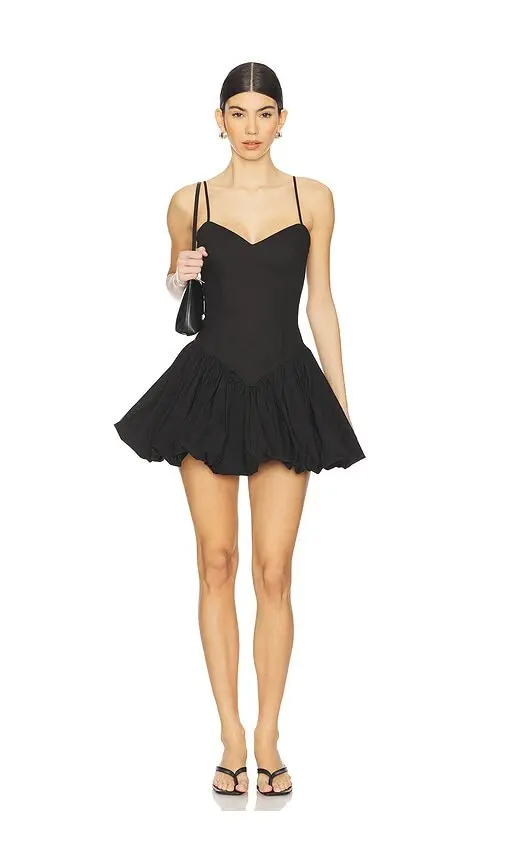 Bardot Lissett Poplin Mini Dress - Black