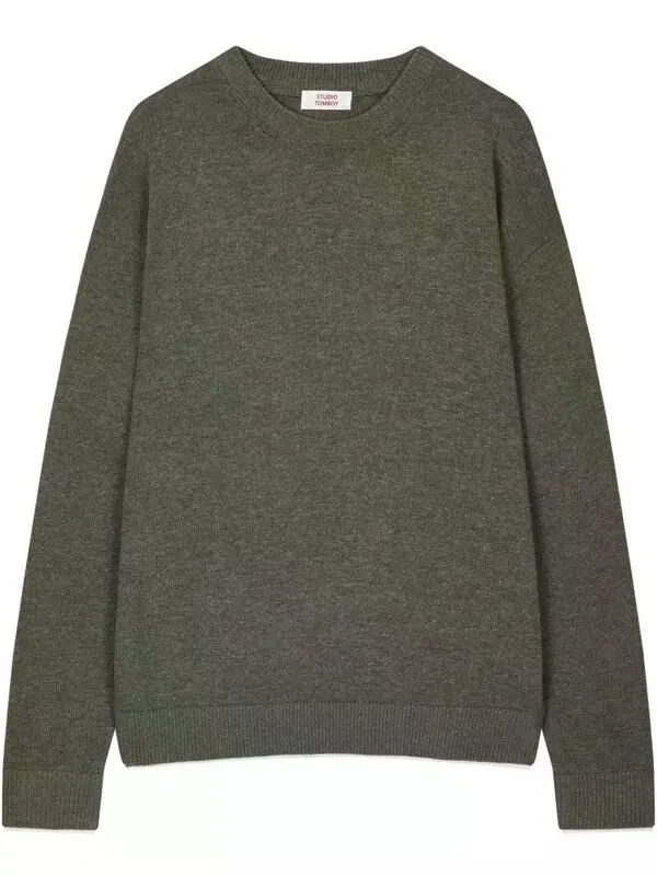 STUDIO TOMBOY Mélange-effect Jumper - Green