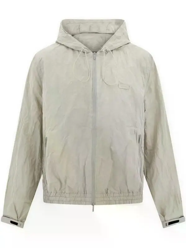 FERRAGAMO Zip-up Bomber Jacket - Grey