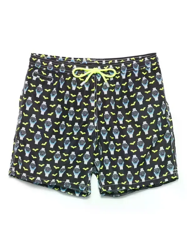 MC2 SAINT BARTH Lighting Micro Fantasy Swim Shorts - Black