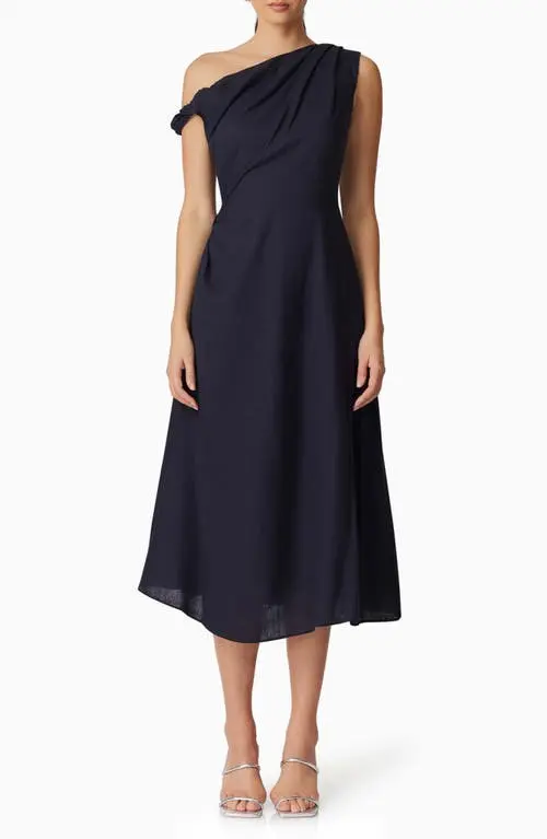 ELLIATT Kara One-shoulder Midi Dress