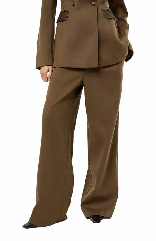 WeWoreWhat Relaxed Trouser - Kangaroo/brown