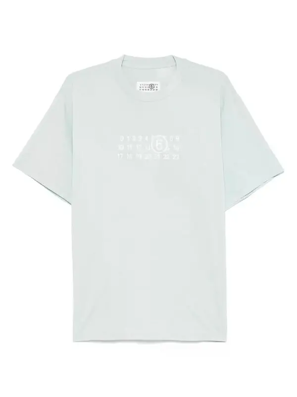 MAISON MARGIELA Numbers-motif T-shirt - Green