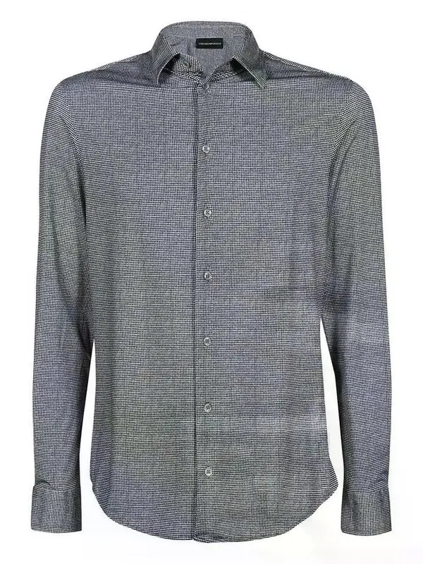 Emporio Armani Houndstooth Pattern Shirt