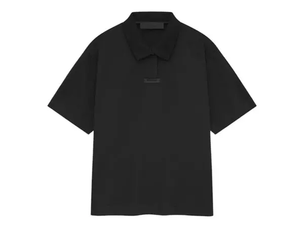 Fear Of God Essentials Pique Polo Shirt - Black