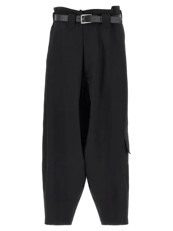 Yohji Yamamoto Wool Gabardine Cargo Trousers