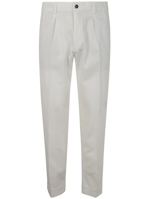 Incotex Tapered Fit Trousers - White