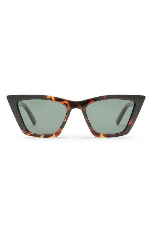 Le Specs Velodrome Cat Eye Sunglasses - Dark Tort/ Khaki Mono Pol