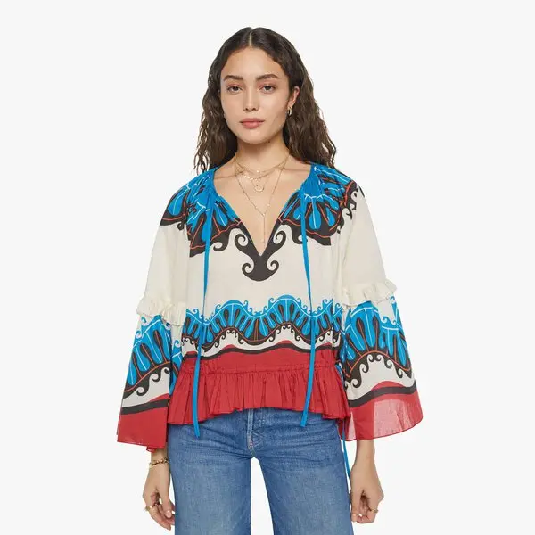 La DoubleJ X Boho Blouse - Red