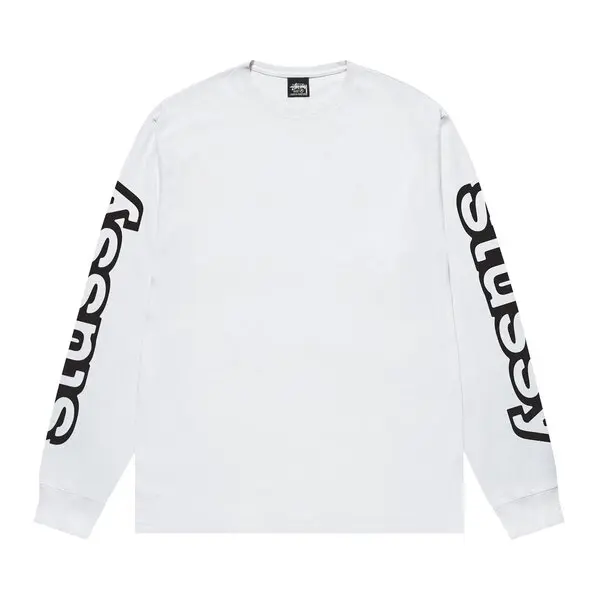 StÜssy Sideways Long-sleeve Tee - White