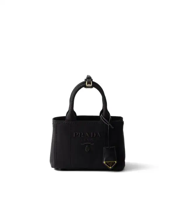 Prada JardinièRe Mini Canvas Handbag - Black | Editorialist