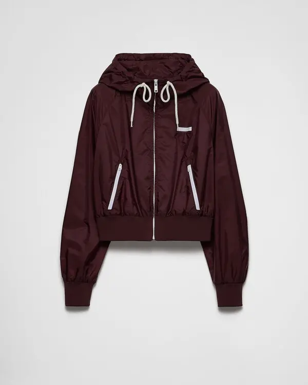 Prada Lightweight Re-nylon Blouson Jacket - Garnet