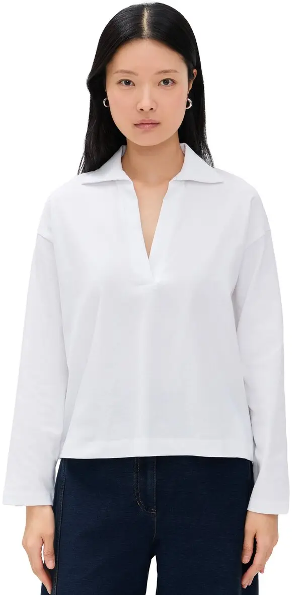 Vince Easy Polo Shirt - Optic White