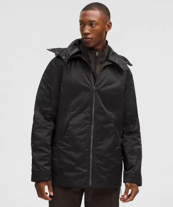Lululemon Taffeta Removable-hood Collared Jacket