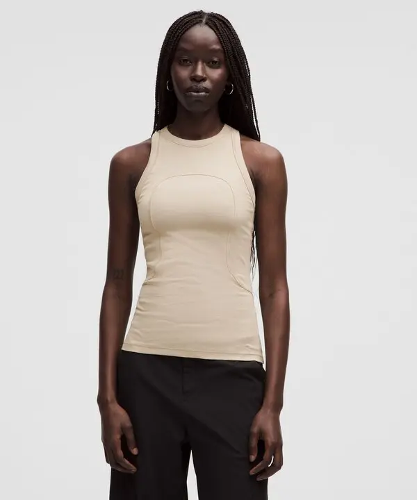 Lululemon Ribbed Stretch-cotton Tank Top
