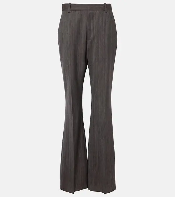 Bottega Veneta High-rise Flared Wool Pants