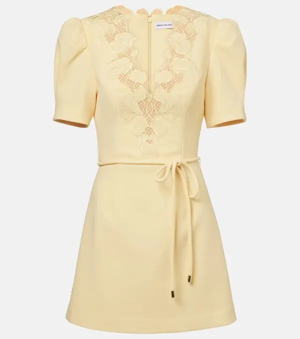 Rebecca Vallance Lulu Lace-trimmed Minidress