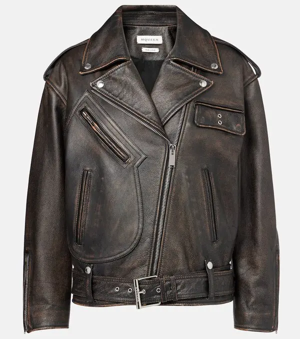 Alexander McQueen Leather Biker Jacket