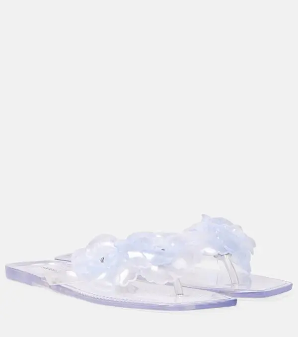 Coperni Silicone Flower Sandals - Transparent