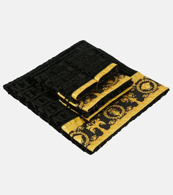 Versace Allover Set Of 5 Terry Towels