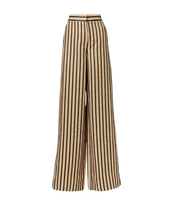 Max Mara Cestino Linen-blend Palazzo Pants - Beige