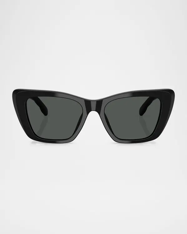 Tory Burch Ty7216u Cat-eye Sunglasses - Black
