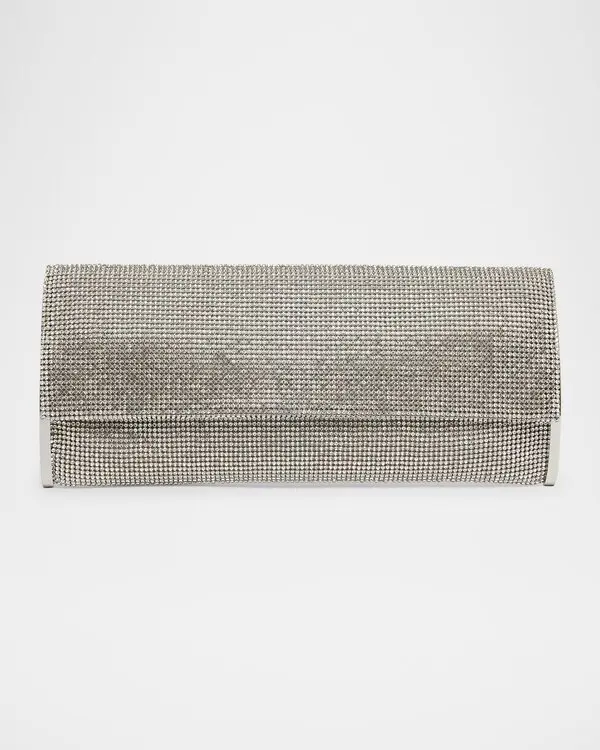 Benedetta Bruzziches Kate Crystal Mesh Long Clutch Bag