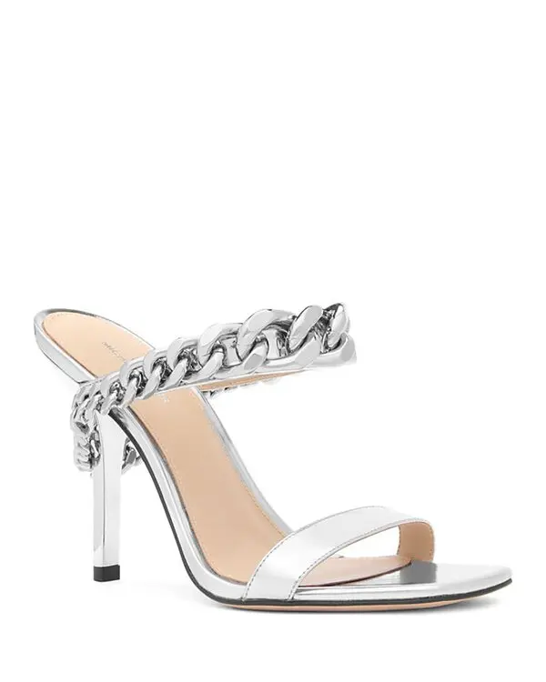 Michael Kors Bianca Chain Sandals - Silver