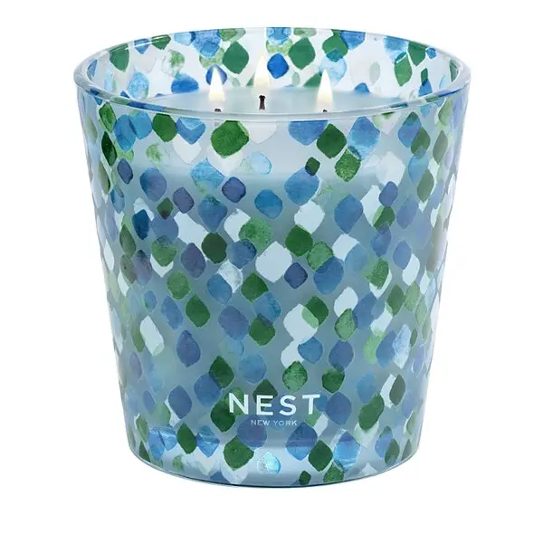 NEST NEW YORK Forest Rain Decorative 3 Wick Candle, 21.2 Oz