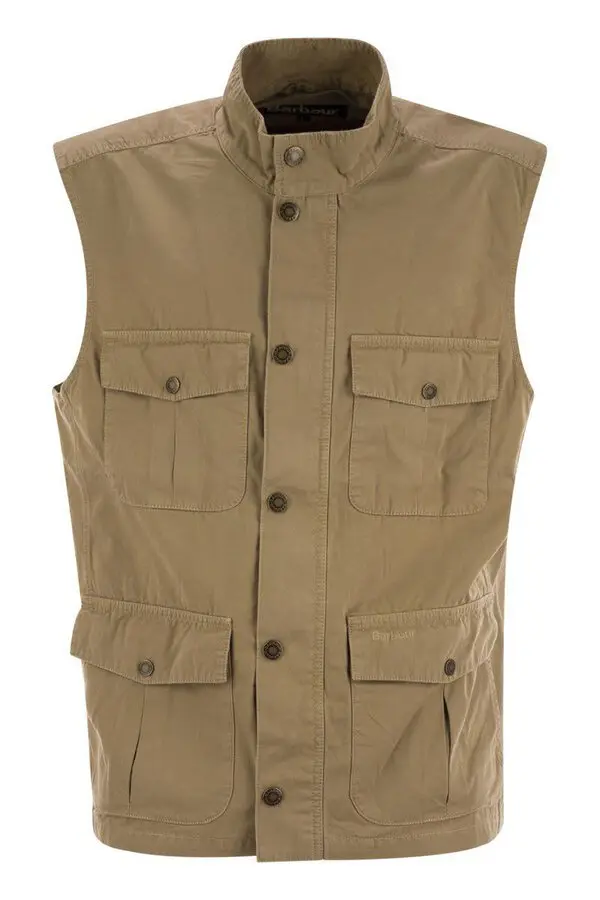 Barbour Casual Corbridge Cotton Waistcoat - Beige