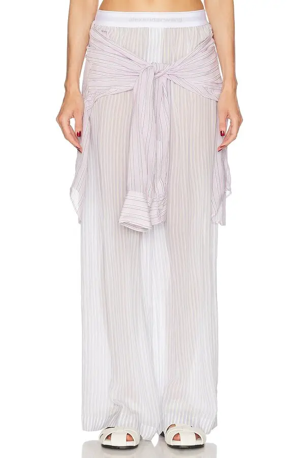 Alexander Wang Boxer Pant With Prestyled Shirt