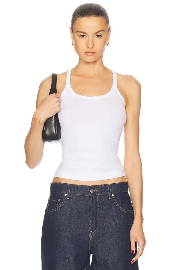 GRLFRND Slim Racer Tank - White
