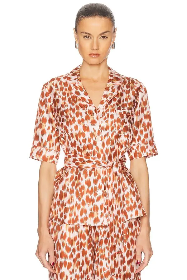 ERES Tlemeda Pajama Top In Rust