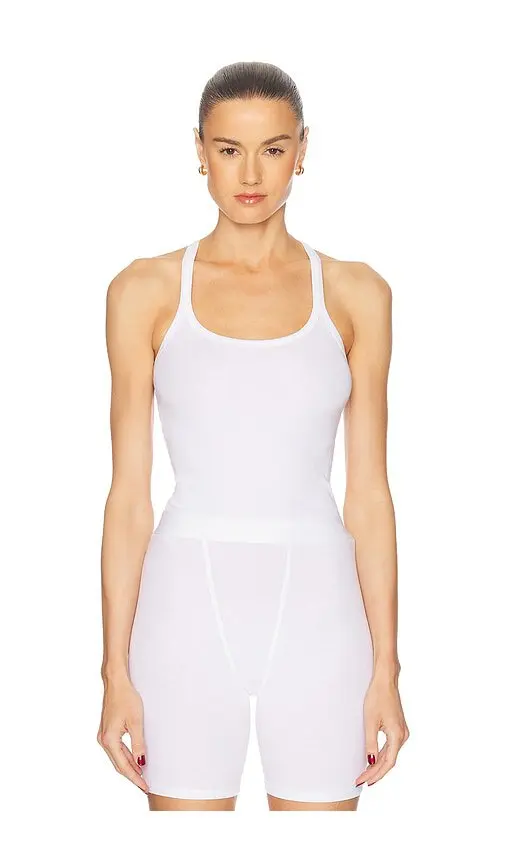 GRLFRND Slim Racer Tank - White